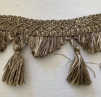 6 yards Tassel Fringe 3" TAN-BEIGE Drapery Fabric Trim | eBay