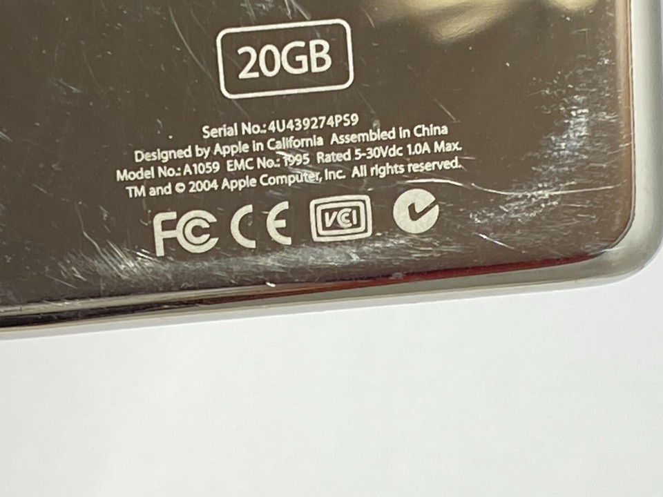 20gb Back Panel Rear Cover for iPod Classic 4th Gen A1059 | eBay