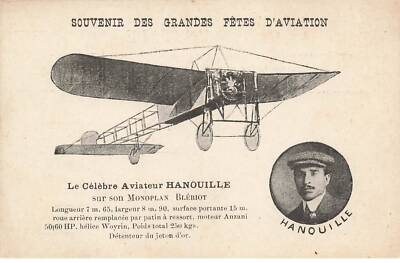 MIKIEP9-013- AVIATION AVIAZIONE HANOUILLE SU MONOPLANO BLERIOT | eBay