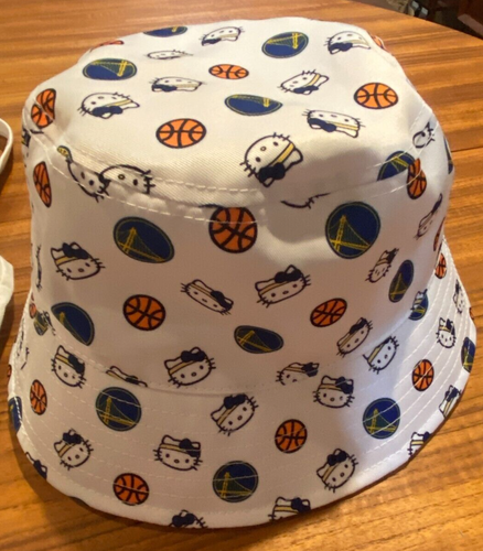Golden State Warriors Hello Kitty Bucket Hat 2024 RARE EXCLUSIVE Sanrio ...