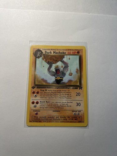 Dark Machoke - 1st Edition - 40/82 - Team Rocket Pokemon Card WOTC TCG ...