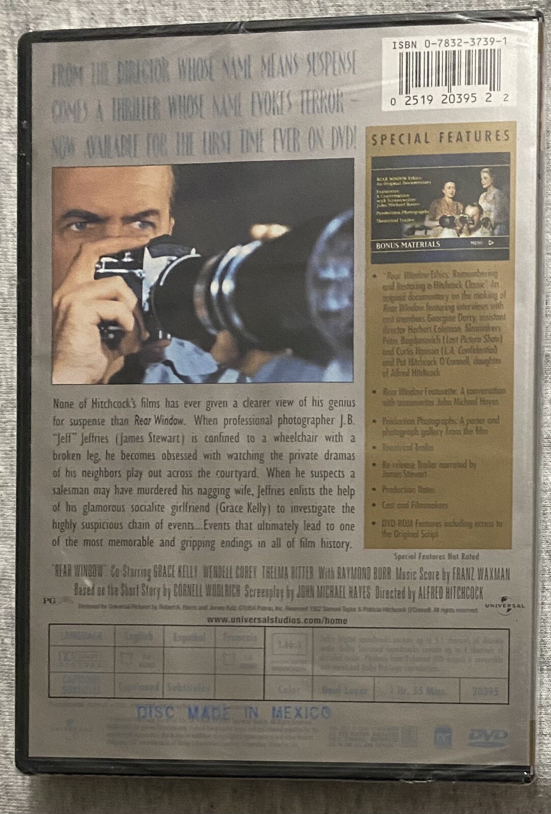 Rear Window (DVD, 2001, Collectors Edition) for sale online | eBay