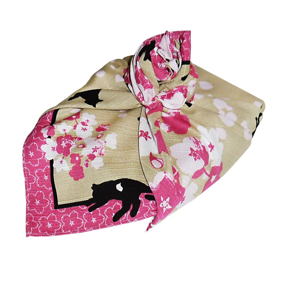 Yu-soku Furoshiki Wrapping Cloth Japanese Traditional Fabric Sakura and ...