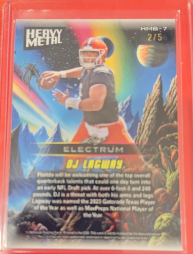 2024 Leaf Electrum Heavy Metal DJ Lagway #HMB-7 Green Sparkle /5 (RC ...