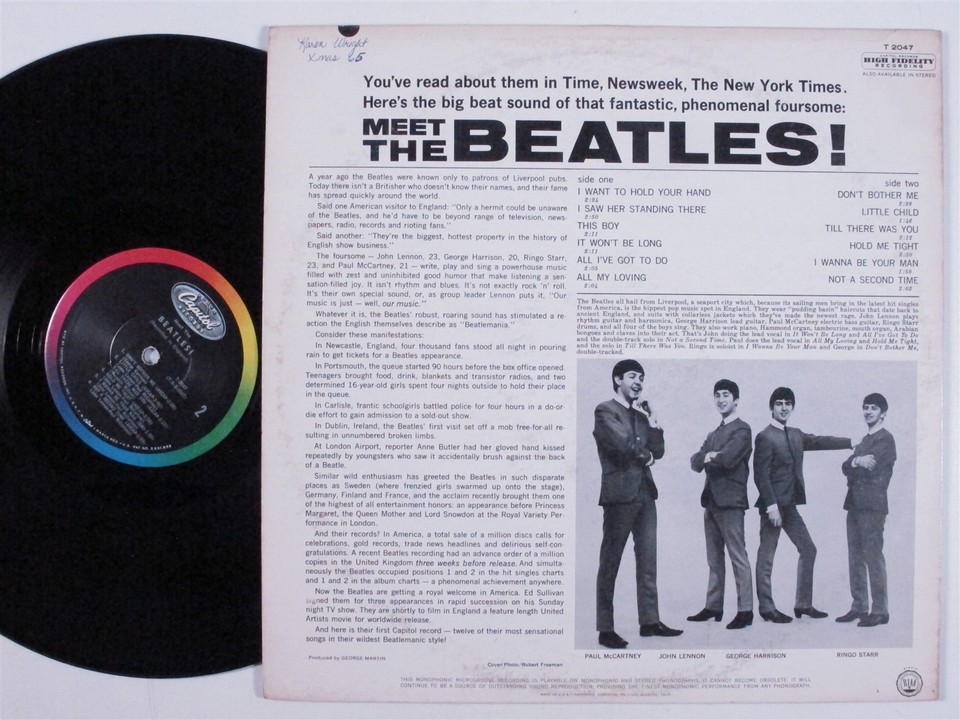 BEATLES Meet The Beatles! CAPITOL LP mono f | eBay