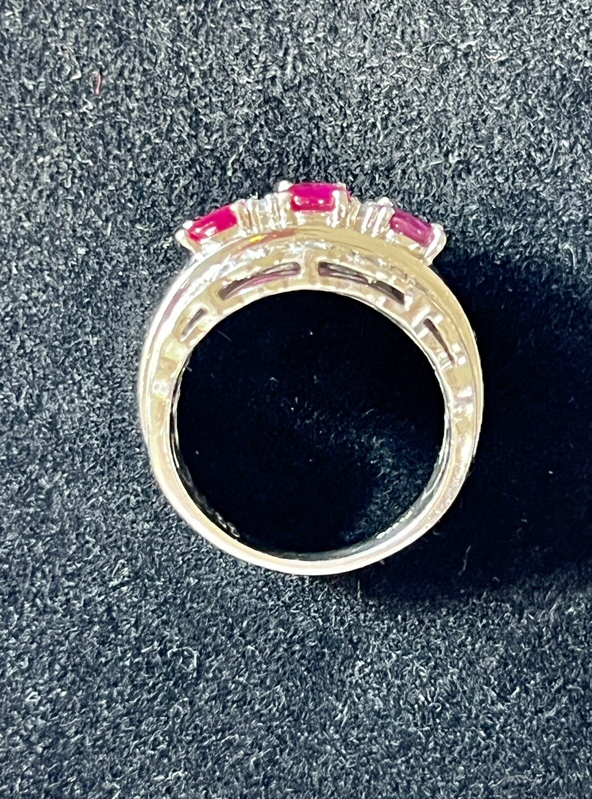 Platinum Natural Ruby & Diamond Ring 1.83ctw - Gem