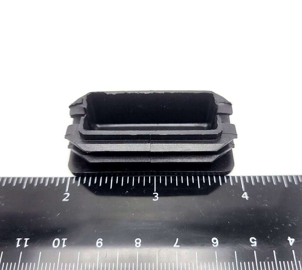 1" x 2” Rectangle Tube Plugs Tubing Cap Rectangular Tubing Plugs LDPE ...