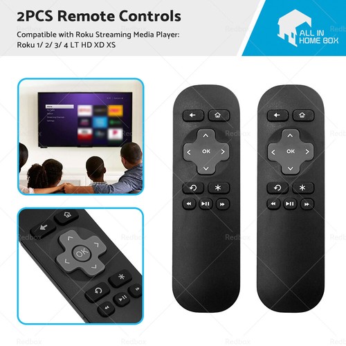 2PCS Remote Control Replacement Suitable for ROKU 1 2 3 4 Telstra TV 1 TV 2 | eBay Australia