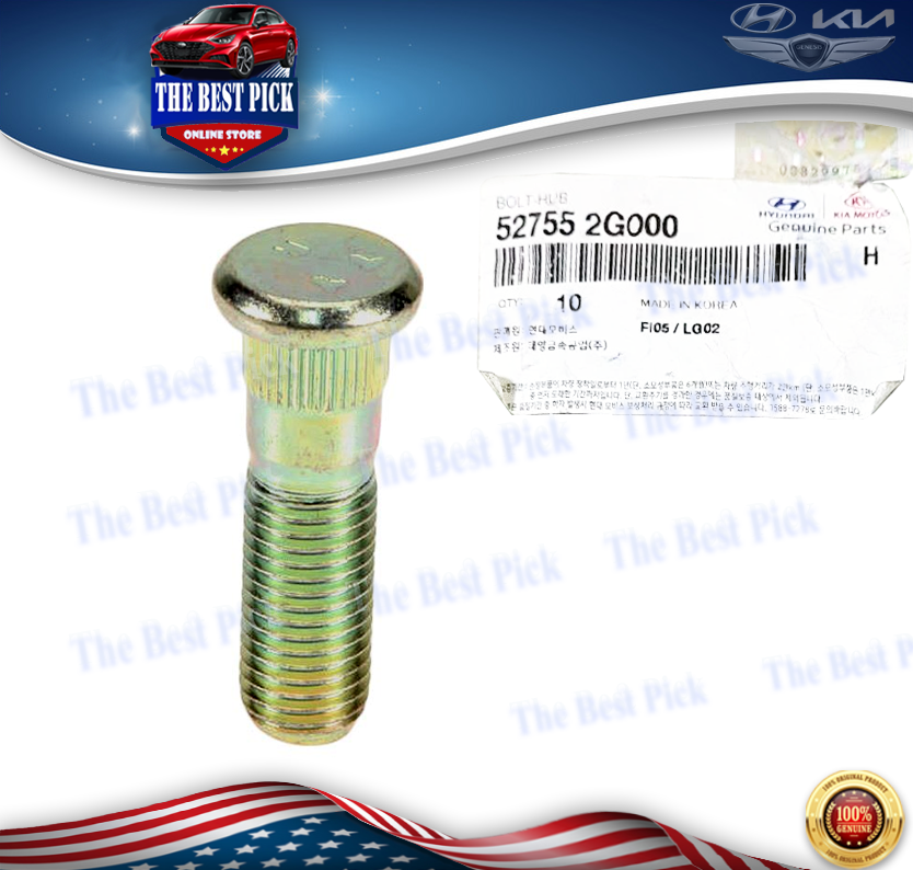 ⭐GENUINE⭐ Wheel Stud for 2006-2022 Hyundai Kia 527552G000 ⭐SEE ...