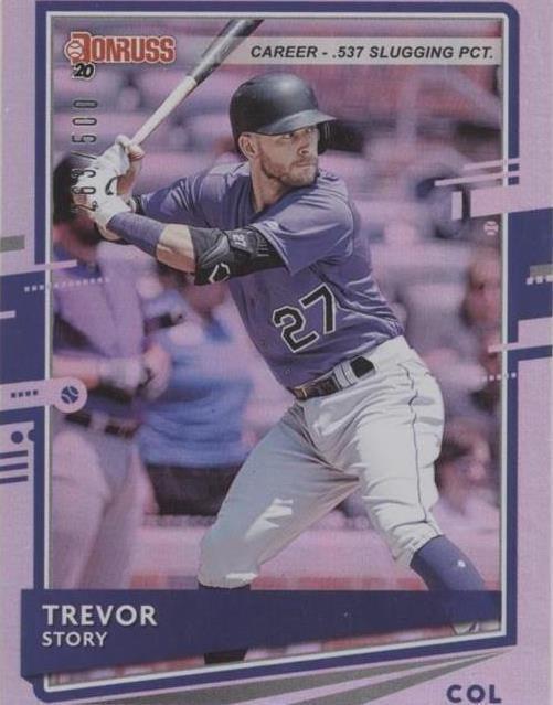 2020 Panini Donruss - Trevor Story #166 Career Stat Line /500 for sale ...