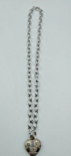 VTG Judith Jack Sterling Silver Rolo Link Necklace Marcasite Heart ...