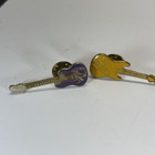 Led Zeppelin Red Guitar Enamel Lapel Hat Pin Vintage Rock n Roll Band ...