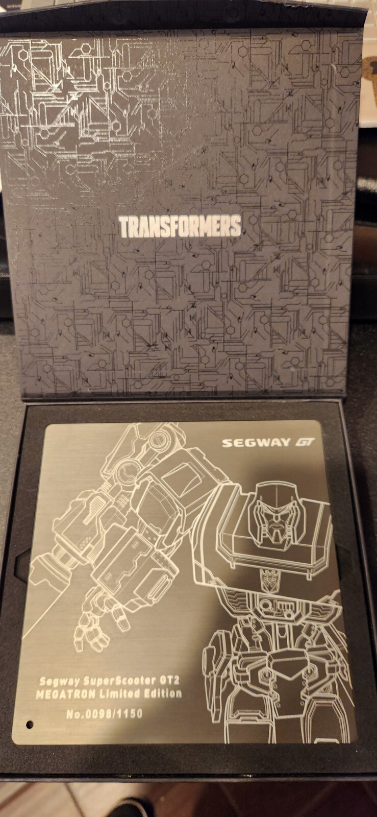 Megatron Segway GT2 SuperScooter Limited Edition Numbered Plate No ...