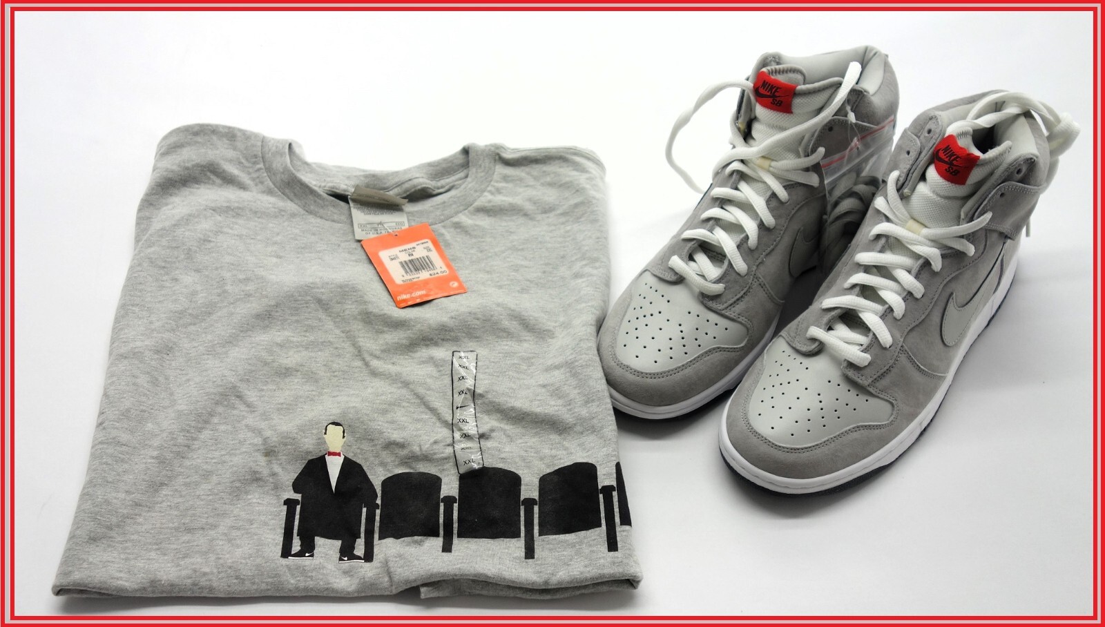 Brand New Size 12 Nike Dunk High Pro SB Pee Wee Herman with Box and XXL ...