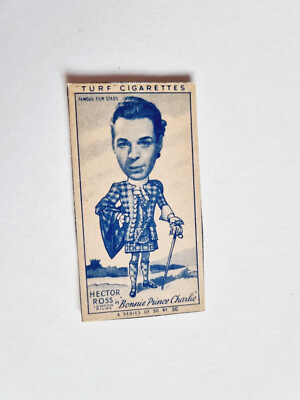 Hector Ross Turf Cigarettes 1949 Famous Film Stars N.36 Of 50 Card ...