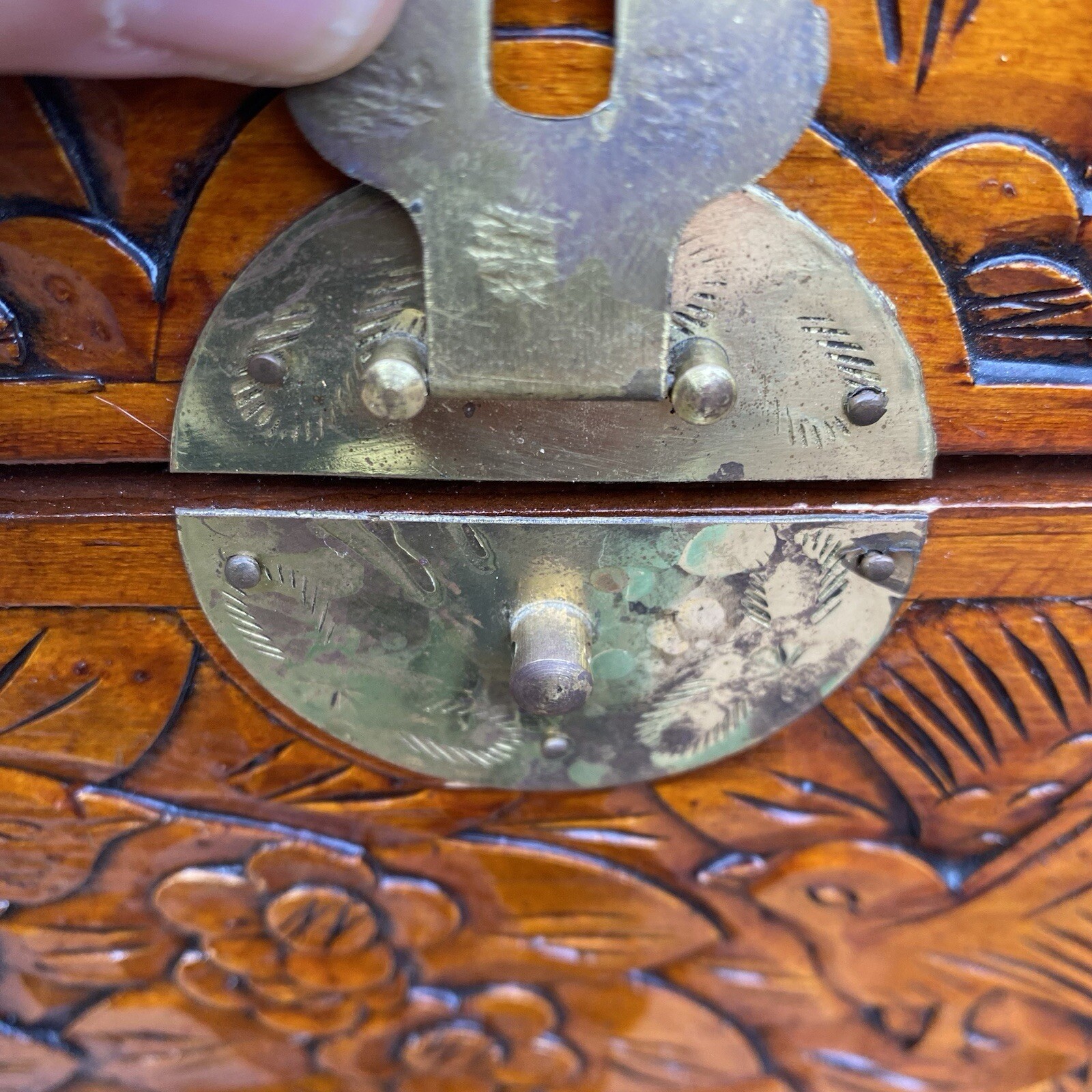 Antique Chinese box Victorian carved bird box sweetheart chest /box | eBay