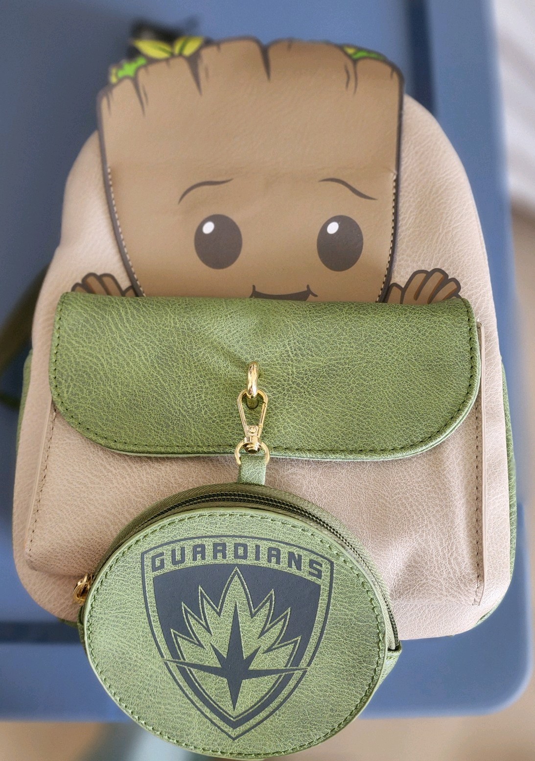 Loungefly I Am Groot with Coin Pouch Mini Backpack Guardians | eBay