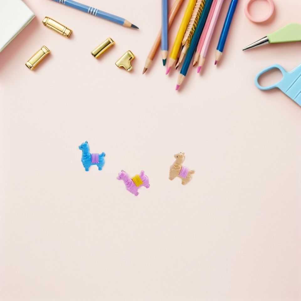48 Pcs Cartoon Eraser Kindergarten Eraser Mini Alpaca Decor Alpaca ...