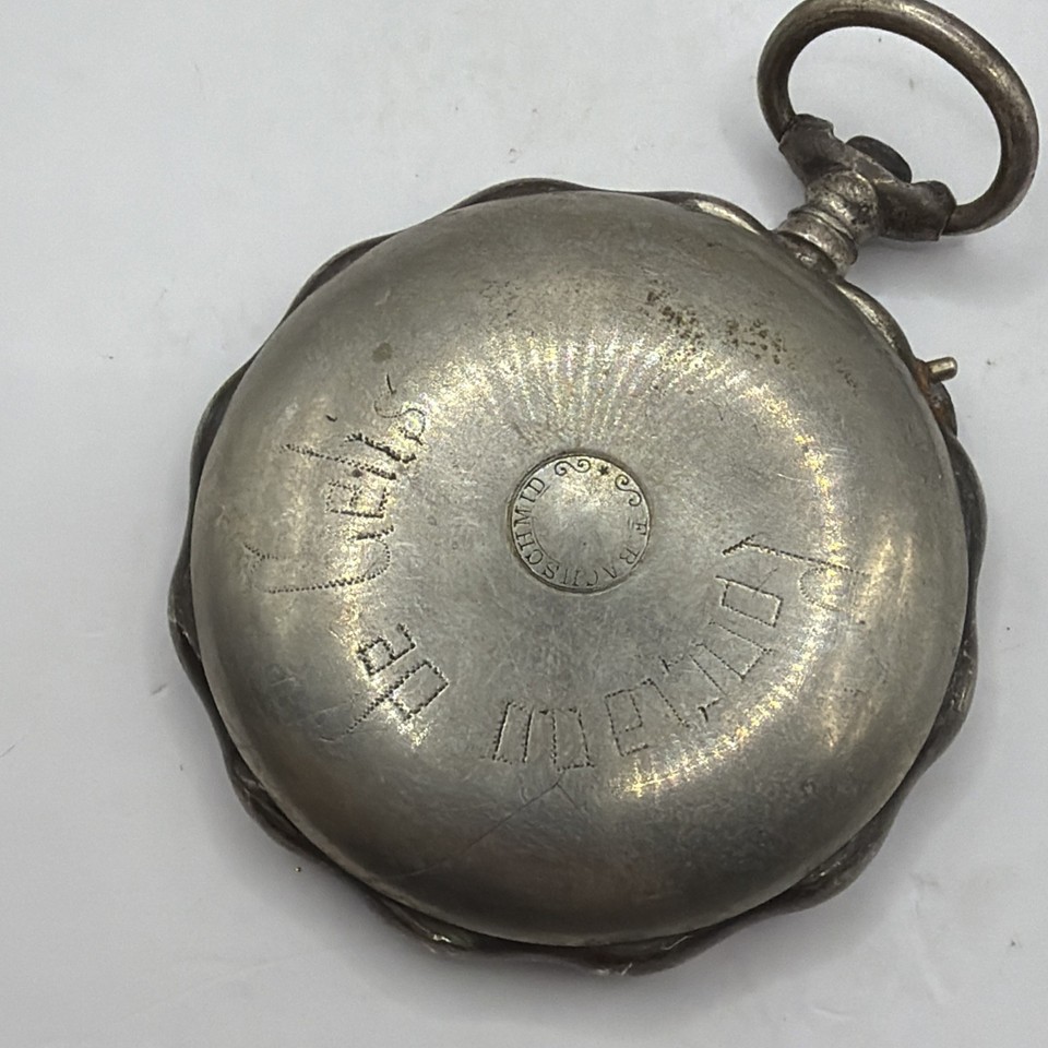 Hebdomas 8 Jours Pocket Watch For Parts Or Restoration - Base Metal ...