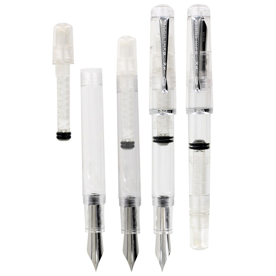Noodler's Ink Konrad Piston Fill Flex Nib Fountain Pen - Clear Demo | eBay