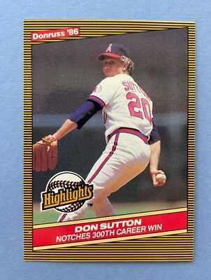 1986 Donruss Highlights Don Sutton #16 California Angels | eBay