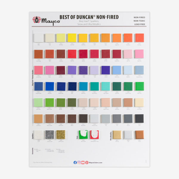 Acrylic Paint Duncan OS No Fire 2oz Ceramic Canvas Craft Paint Assorted ...