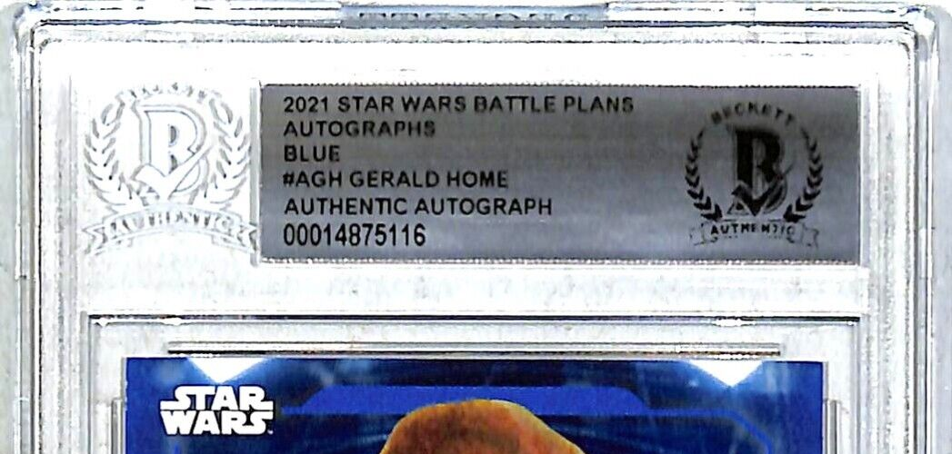 2021 Star Wars Battle Plans GERALD HOME "Cpt. Verrick" Signed Card BAS ...