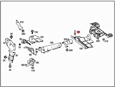 Genuine MERCEDES Cover trim at wheelhouse right Expansion rivet ...