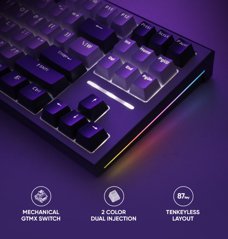 COX CK01 TKL Mechanical Tenkeyless Gaming Keyboard with Cherry MX Red ...