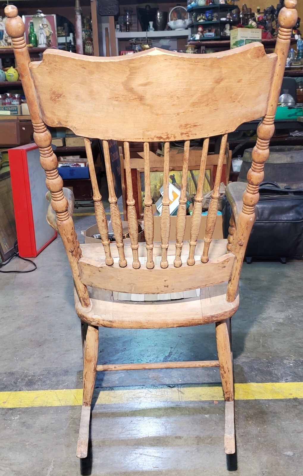Antique Wooden Hardwood Sturdy Rocking Chair for Restoration | eBay UK