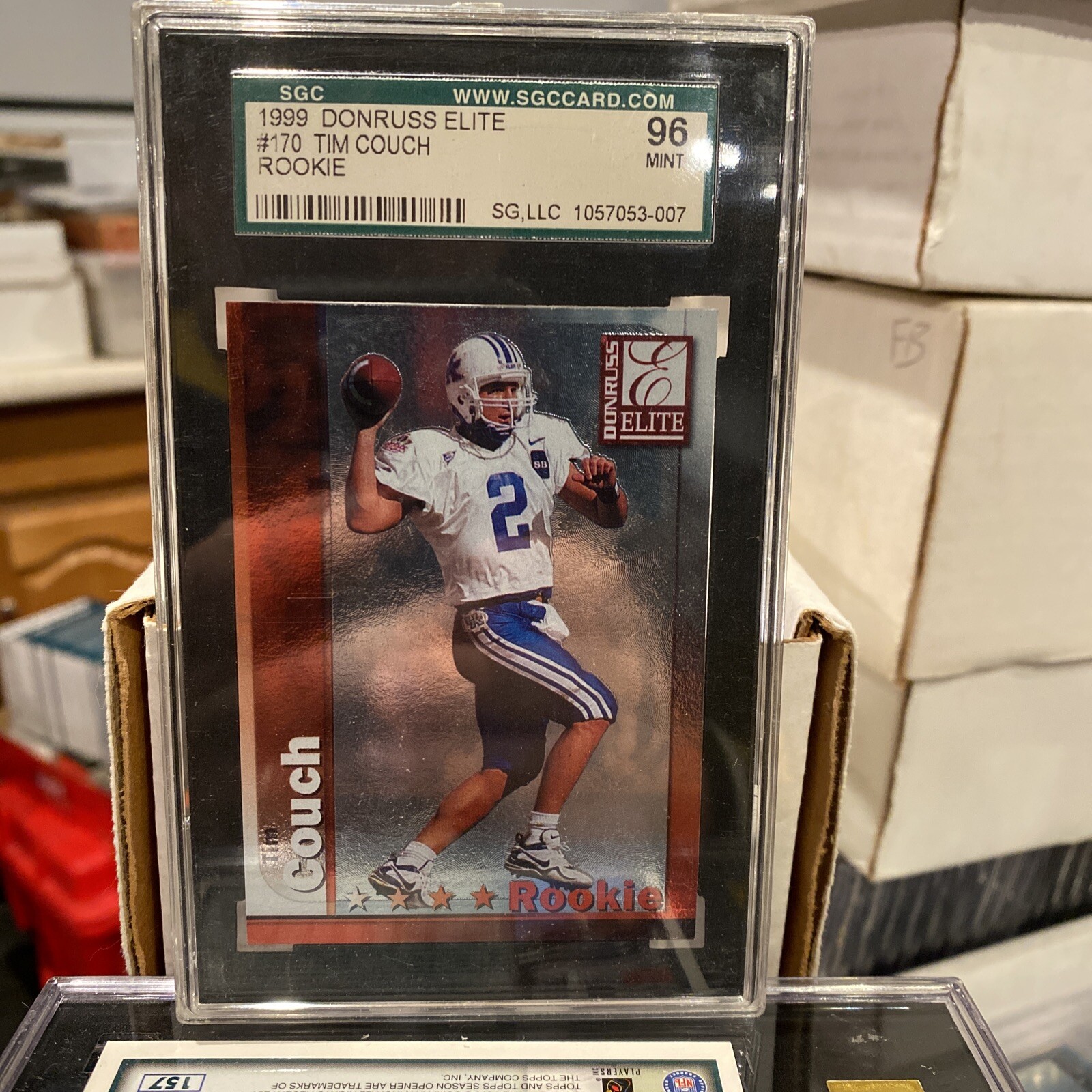 1999 Donruss Elite Tim Couch Rookie RC #170 SGC 96 Browns | eBay