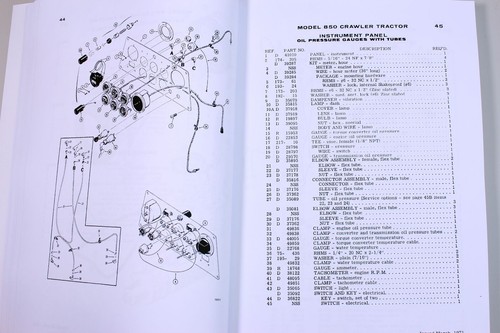 J I Case 850 Crawler Tractor Dozer Parts Manual Catalog Assembly ...