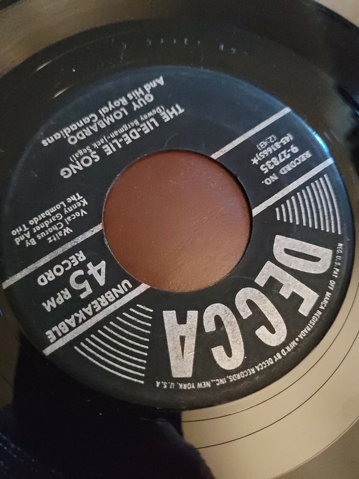 Guy LOM0B0ARDO The Lie-De-Lie Song/Undecided Decca 45 RPM 8-27835 EX | eBay
