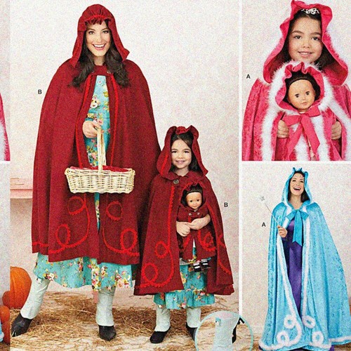 Family Cape Creations: Sewing Patterns for Misses, Kids & Dolls (Sizes ...