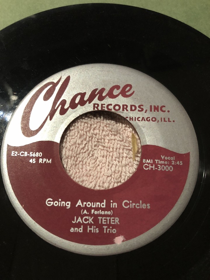 JACK TETER I’m The Guy / Going Around In Circles 45 Chance CH-3000 VG+ ...