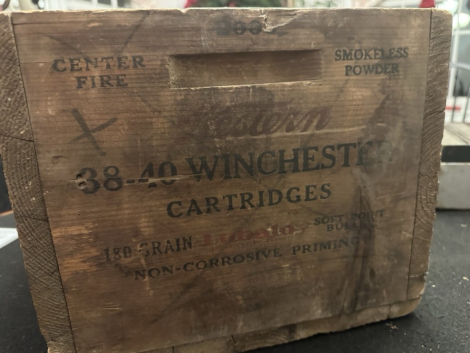 Antique Empty Western Ammo Shipping Crate - Rare 38-40 Winchester ...