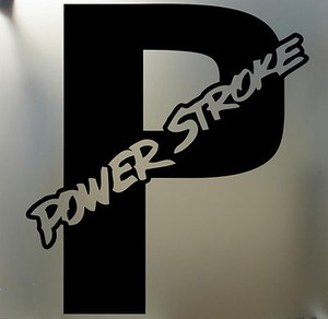 Ford International Powerstroke power stroke Sticker Super Duty Diesel ...