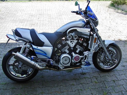 For Yamaha Vmax 1200, V-Max 1200, Windshield tinted smoke gray with ...