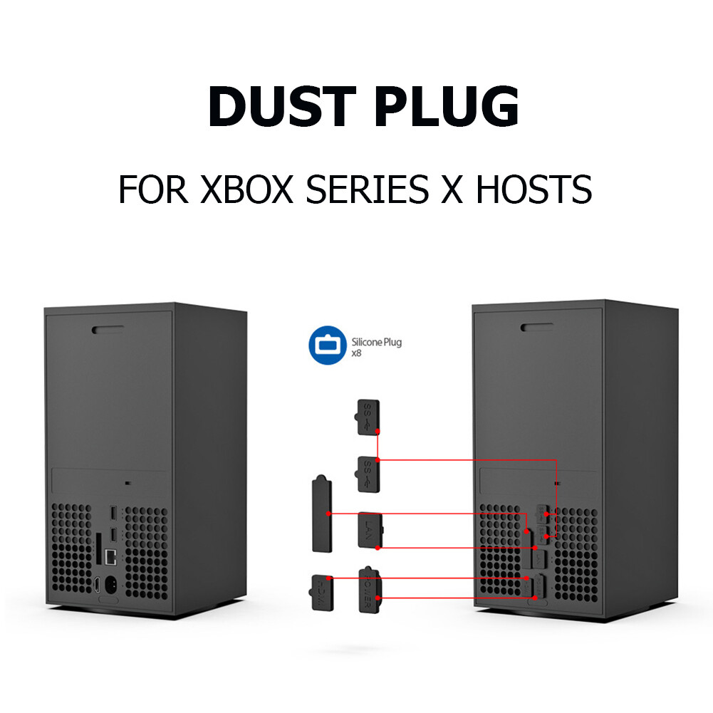 Game Console Dust Cover Dustproof Suit Kit for Xbox Series X Dust Plug ...