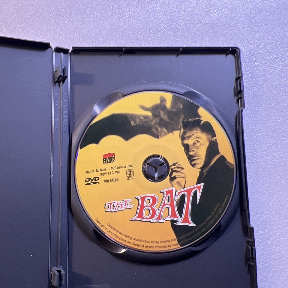 The Bat [New DVD] Black & White Vincent Price Agnes Moorehead 1959 ...