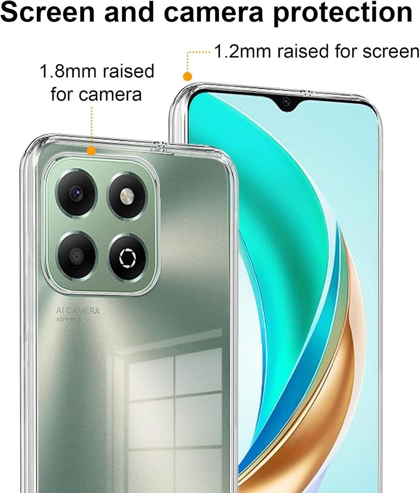 Clear Case for Honor X5c Plus X6C X6B 400 Lite Smart Pro Shockproof ...