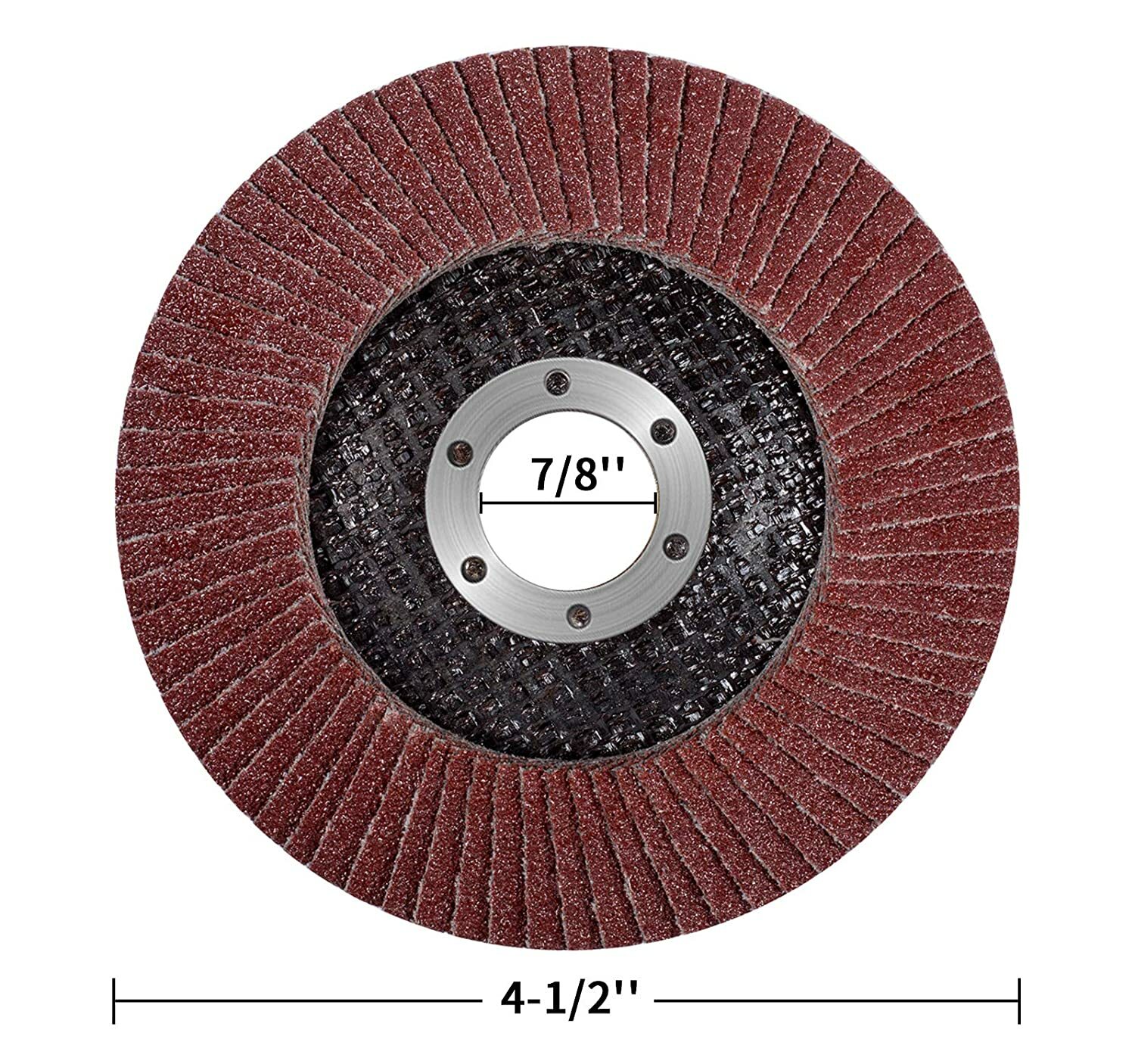 20x Aluminum Oxide Flap Discs 115mm 4.5" 40 60 80 120Grit Grinding ...