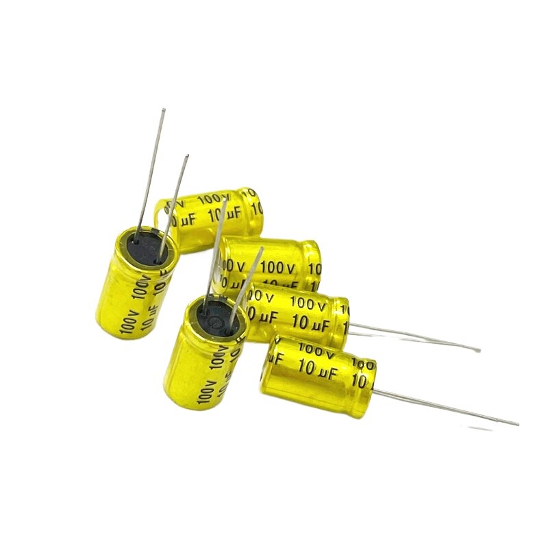 10PCS Gold electrolytic capacitor NP 100V 6.8/10/15/22UF/33UF/47UF/68UF ...
