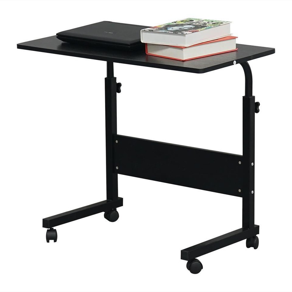 Office Laptop Desk Rolling Adjustable Portable Table Computer Mobile ...
