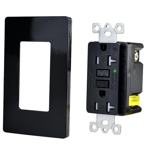 20A GFCI Outlet GFI Receptacle Ground Fault Circuit Interrupter with ...