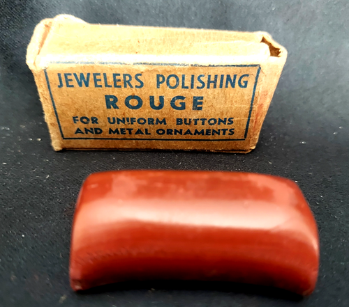 Vintage Jewelers Red Polishing Rouge for Uniform Buttons and Metal ...