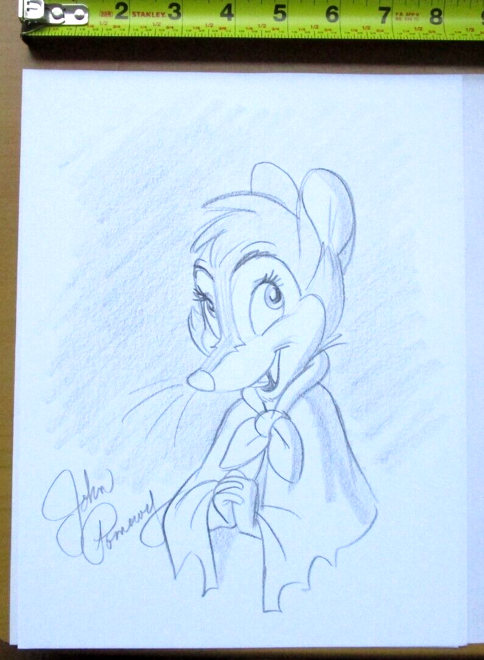 SIGNED MRS BRISBY SECRET NIMH JOHN POMEROY ORIGINAL PUBLICITY cel ...