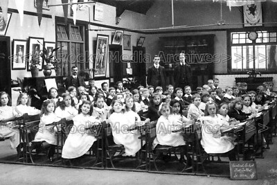 Gpp-58 Girl's Classroom, Central School, Port Talbot, Wales 1911. Photo ...