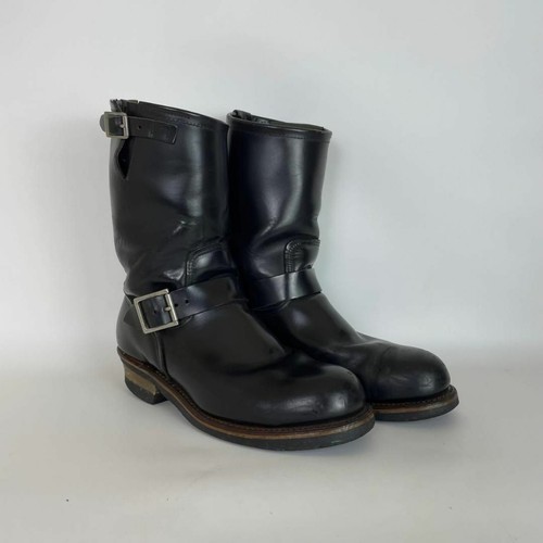 Red Wing 2268 Engineer Biker Boots Men's Size US8.5 D Black Leather ...