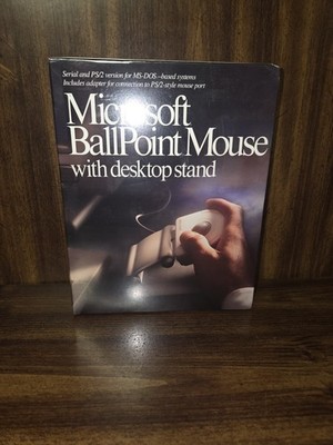 Vintage Microsoft Ballpoint Mouse 1990 Complete NEW SEALED | eBay